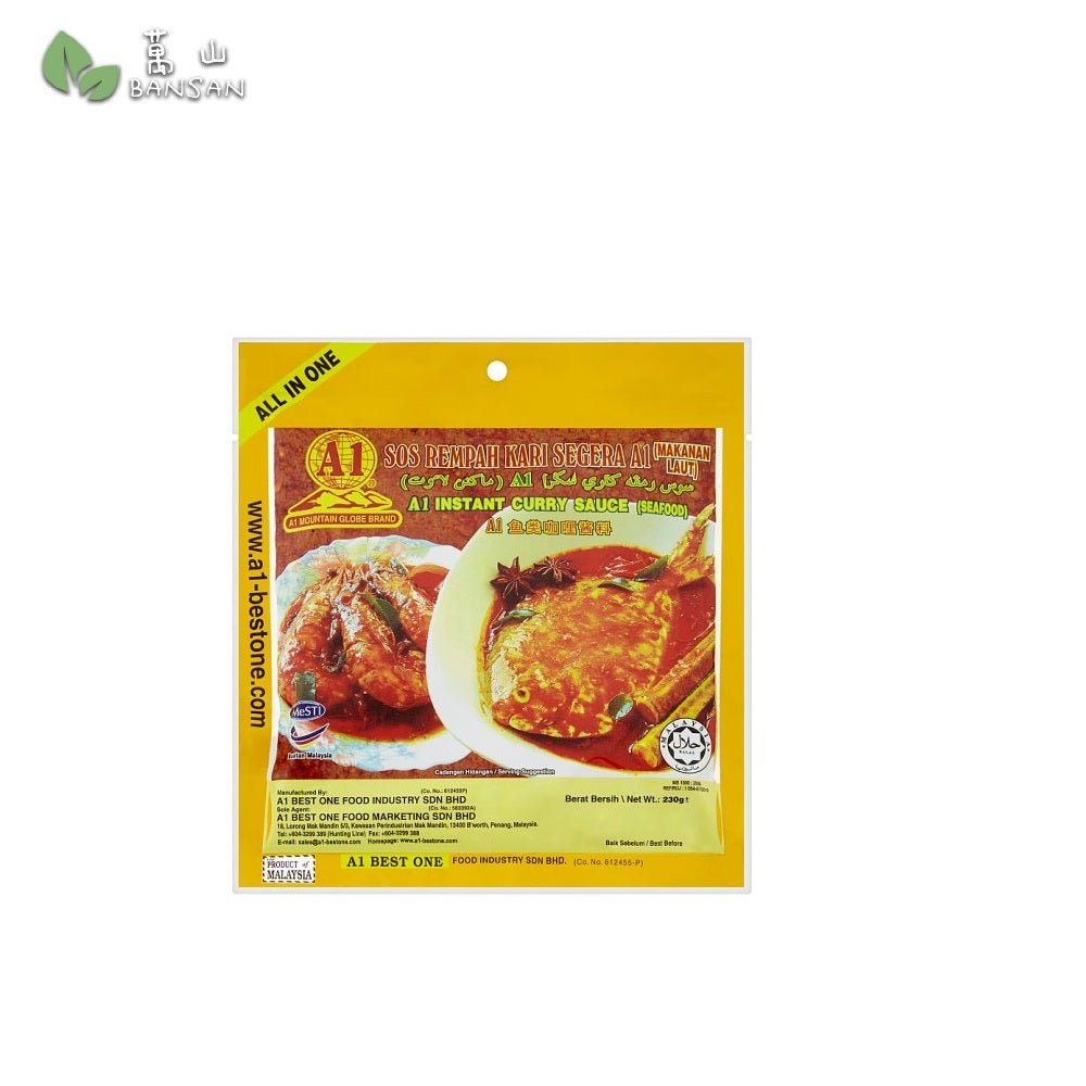 A1 Mountain Globe Brand Seafood Instant Curry Sauce (230g) | Bansan Penang