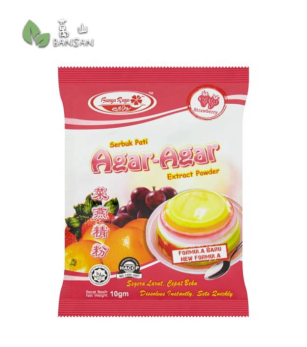 Bunga Raya Strawberry Agar-Agar Extract Powder [10g] | Bansan Penang
