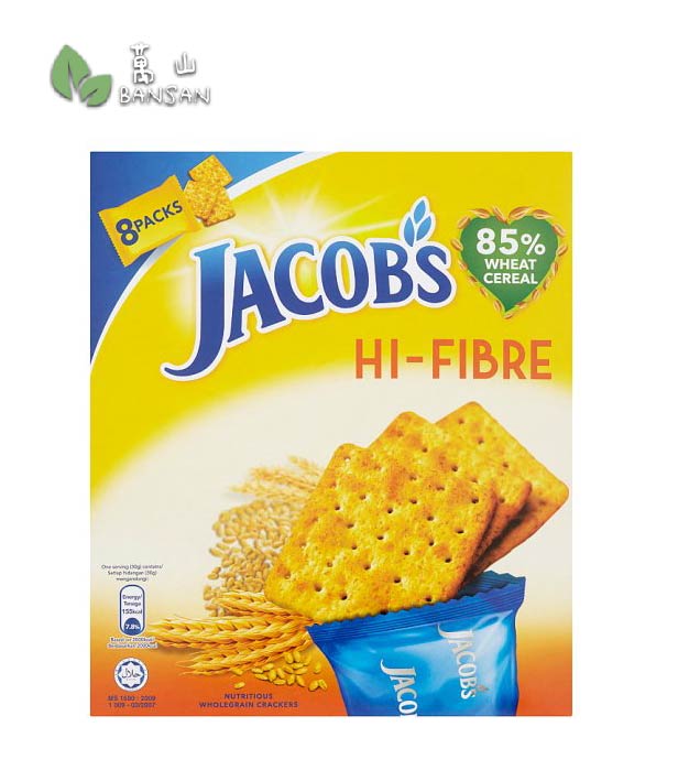 Jacob's Hi-Fibre Nutritious Wholegrain Crackers 8 Packs [209.6g ...
