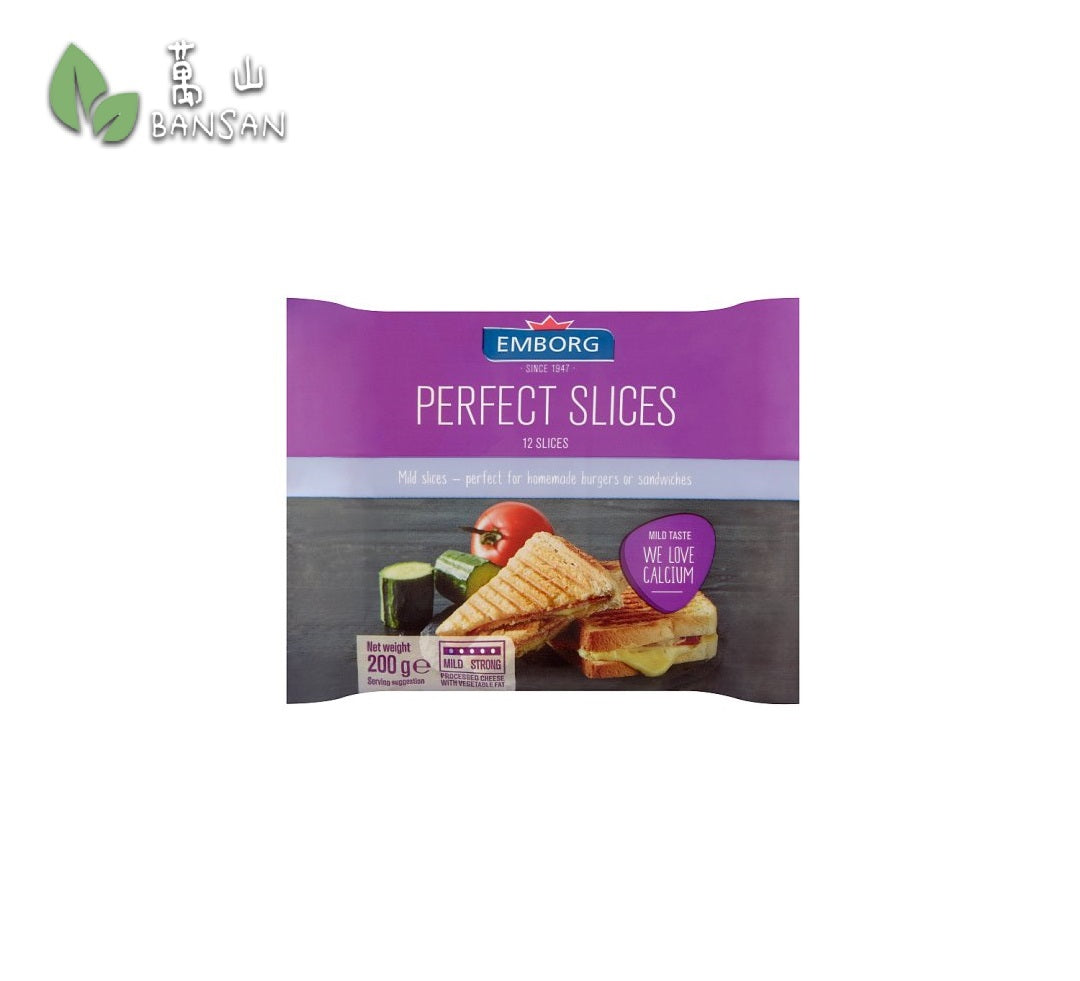 Emborg Perfect Slices Processed Cheese with Vegetable Fat 12 Slices x ...