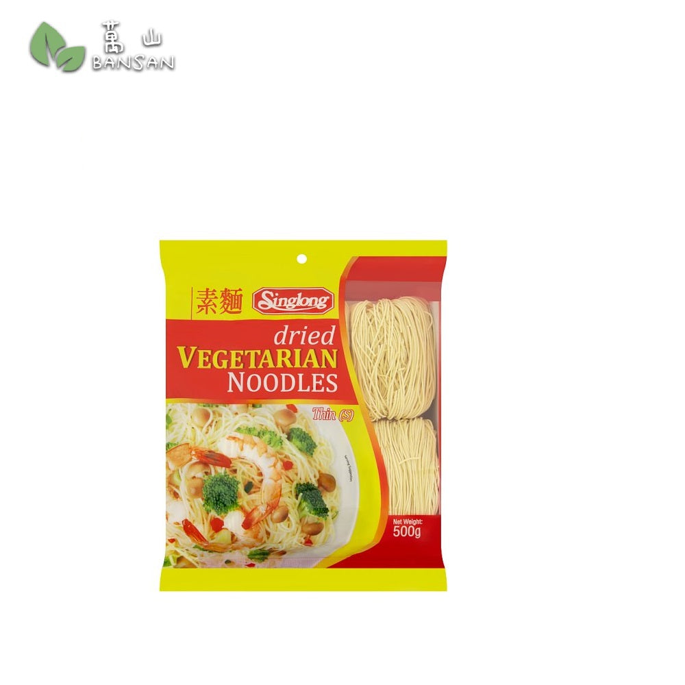 Singlong Dried Vegetarian Noodles Thin (S) 500g | Bansan Penang